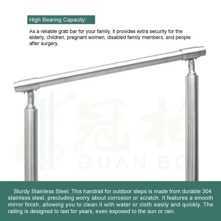 Steps Stainless Steel Handrail Load Handrail For Outdoor Steps Outdoor ...