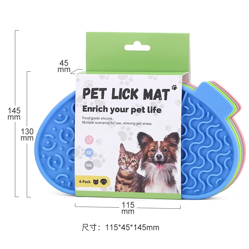 Heart Lick Mat Silicone Pet Feeder Cat Wholesale Custom Pet Licking Mat ...
