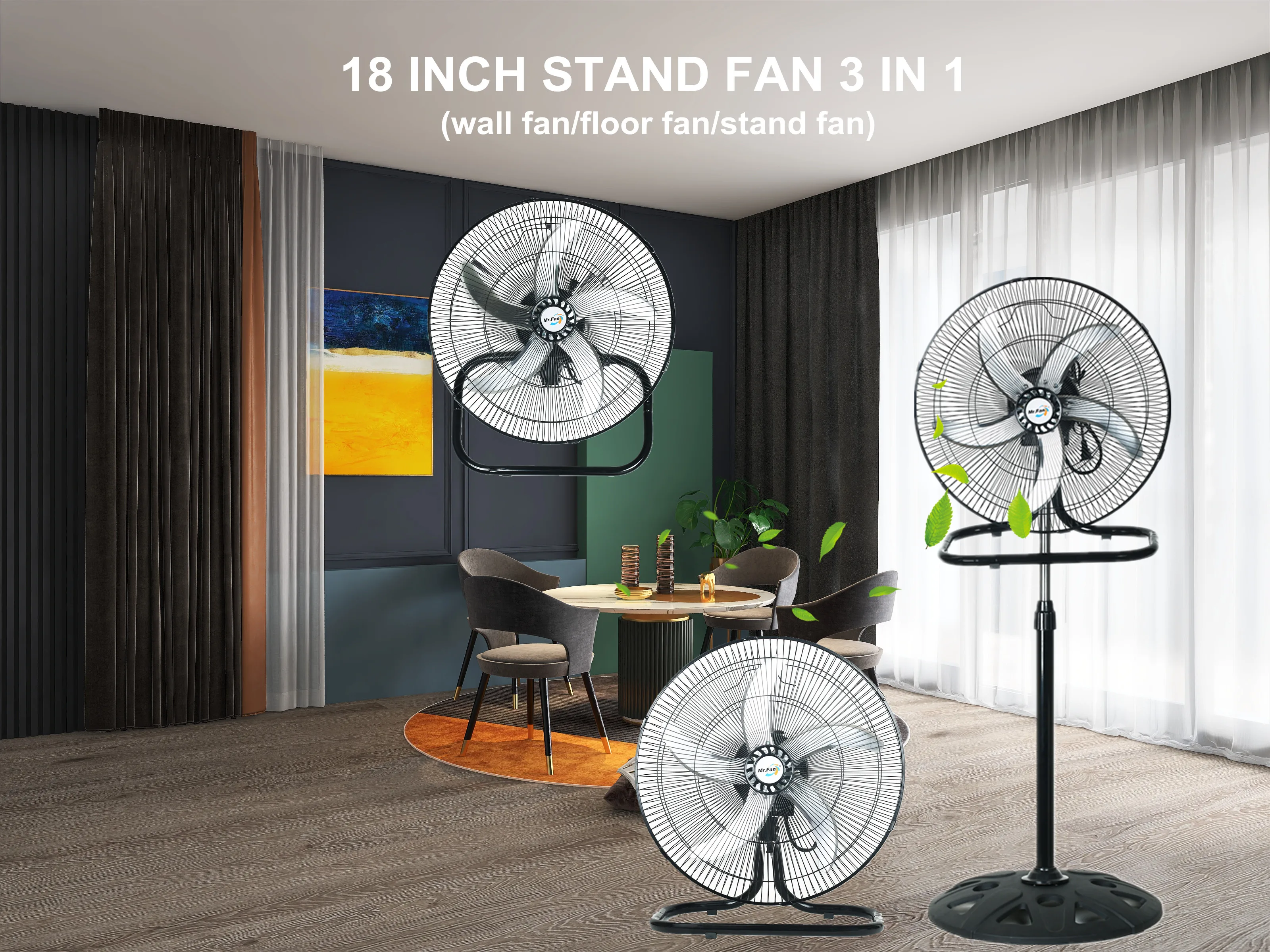 18 Inch Foshan Yaxin 3 in 1 Industrial Fans - Powerful & Efficient