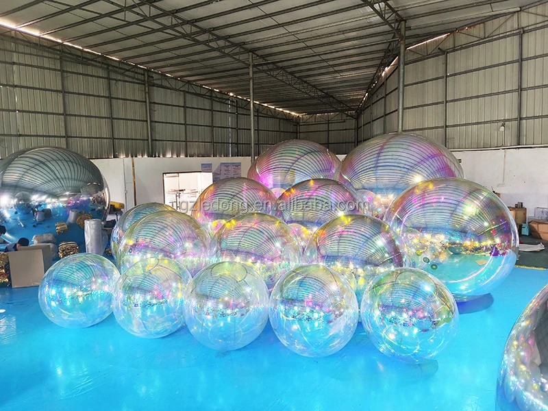 PVC Inflatable Mirror Ball Balloon Giant Spheres Christmas Decoration ...