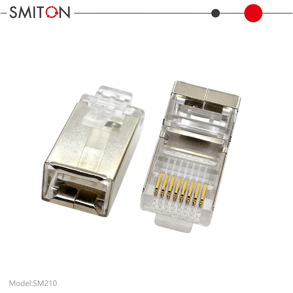 Rj45 Connectors Cat5 Stp 8p8c Connector Plug - Buy Stp 8p8c Connector ...