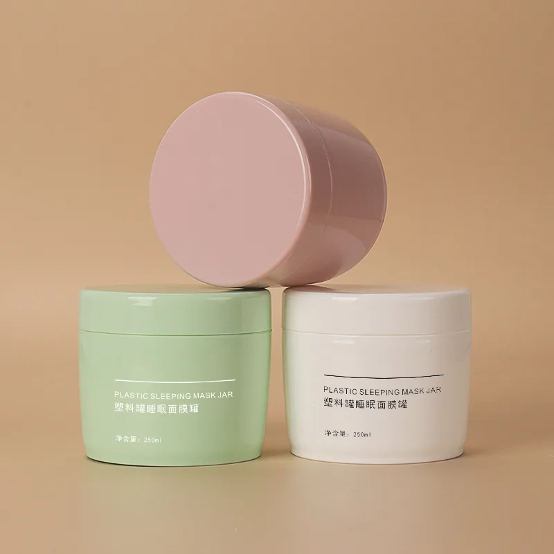 250ml 8oz Luxury Pp Pink Green Hair Mask Jar Body Butter Containers ...