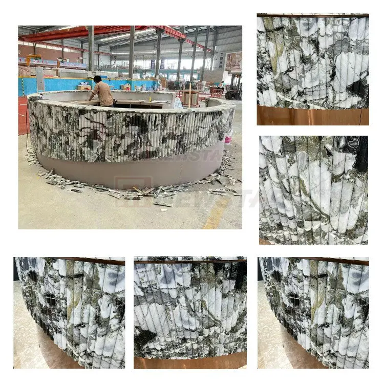 Curve Fluted Marble Tiles - Modern Mosaic Decor Solutions