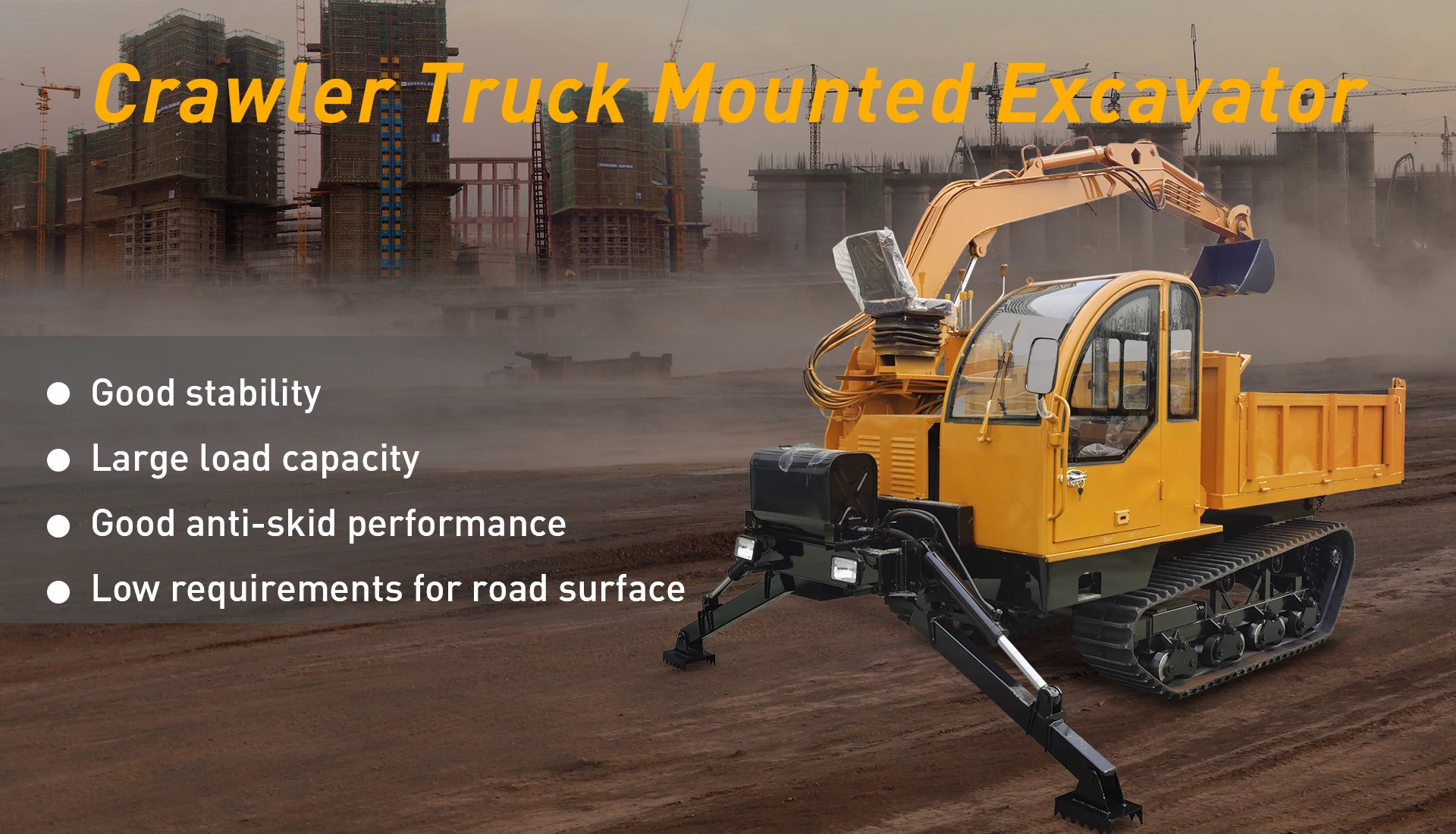 LTMG Mini Crawler Dumper Truck - 6 Ton Crane & Wood Chipper