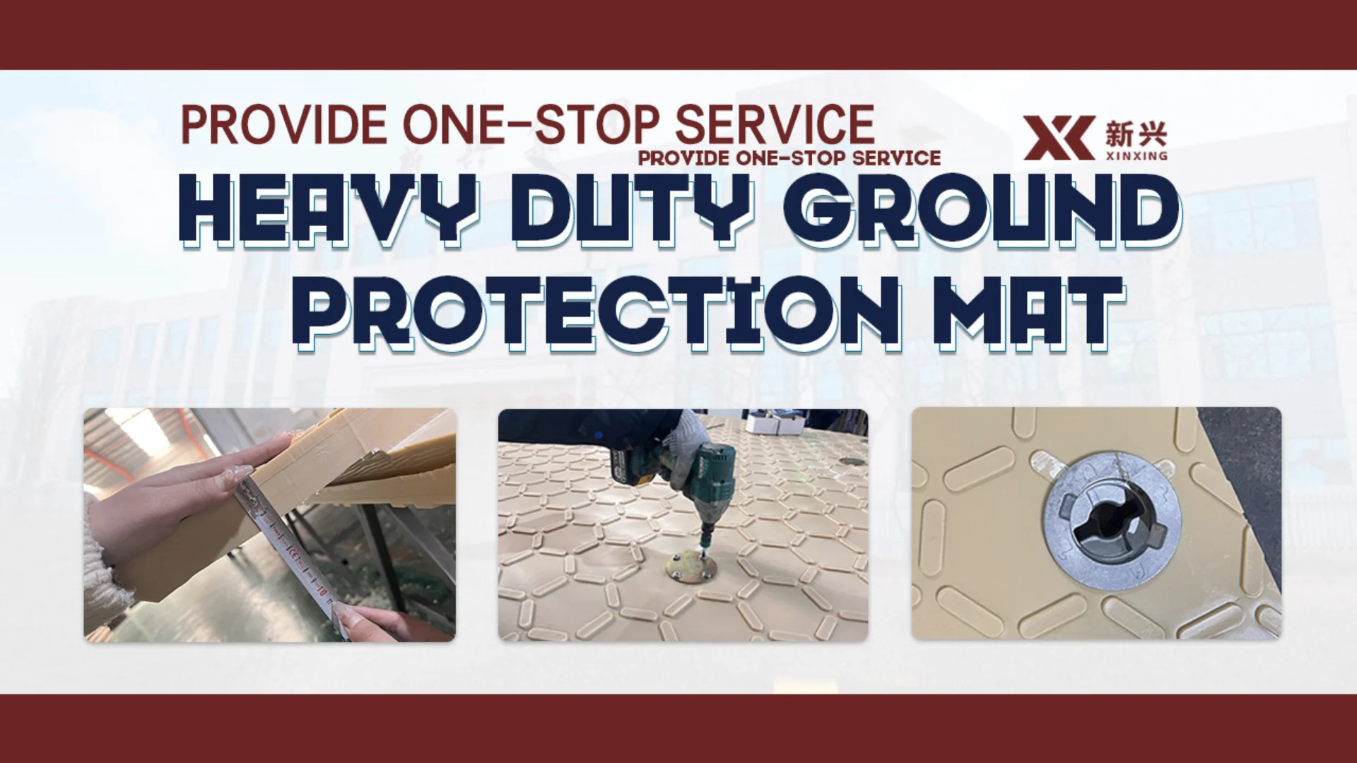 Interlocking Heavy Duty Excavator Ground Mat Polymer Anti- Slip Oil ...