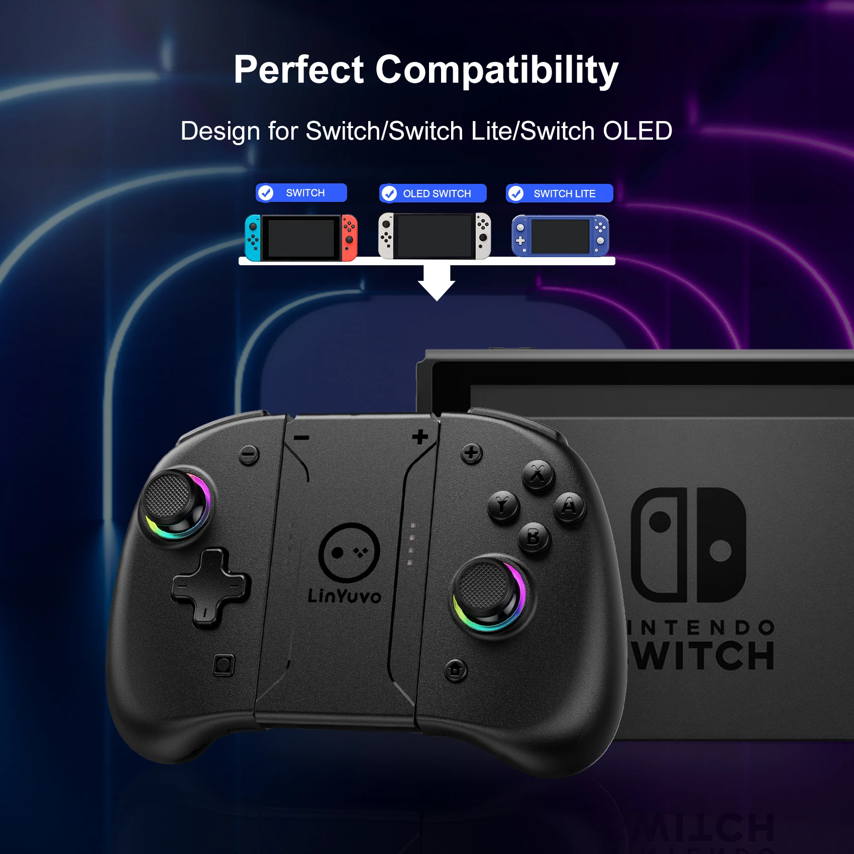 Linyuvo Wireless Controller with Programmable Mapping for Switch