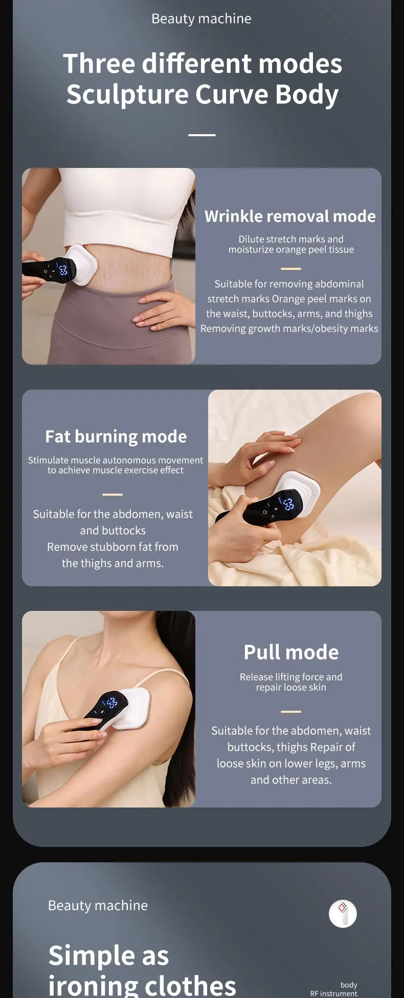 2025 3-in-1 Body Sculptor Suction Vacuum Body Contour Reduce Body Fat ...
