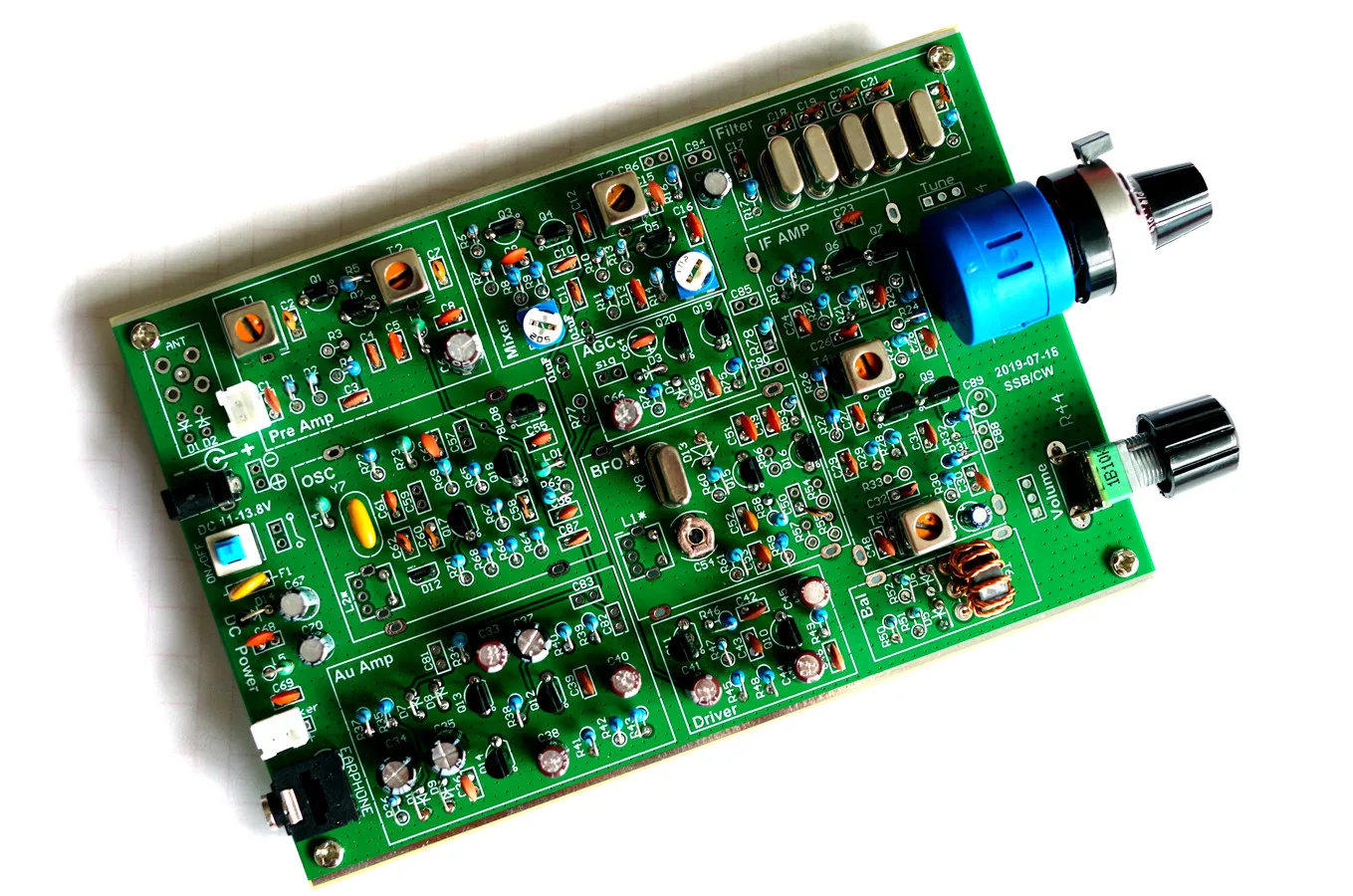 DIY SSB Short Wave Radio Receiver Kit with 78L08 Regulator Chip ...