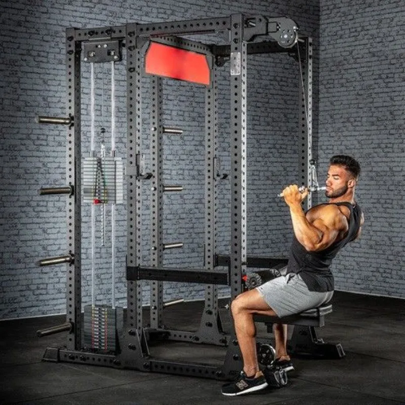 Rack Mount Lat Pull-down Seat Attachment for Upper Body Strength ...