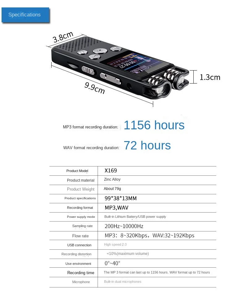 Hifi Sound Quality Professional Intelligent Noise Reduction Recording ...