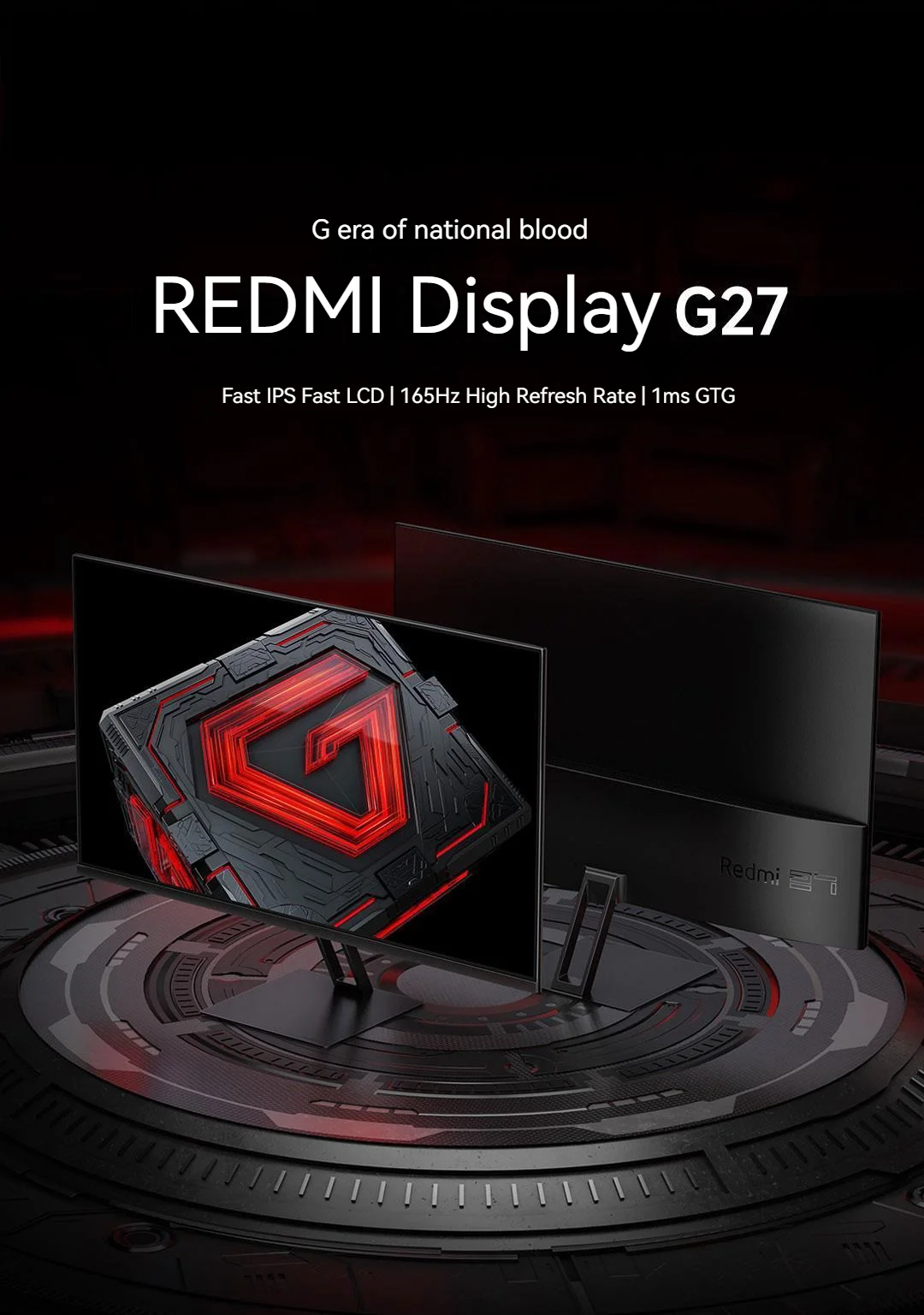 Redmi Gaming Monitor G27 165Hz High Refresh Rate | 1080P Full HD | 1ms ...