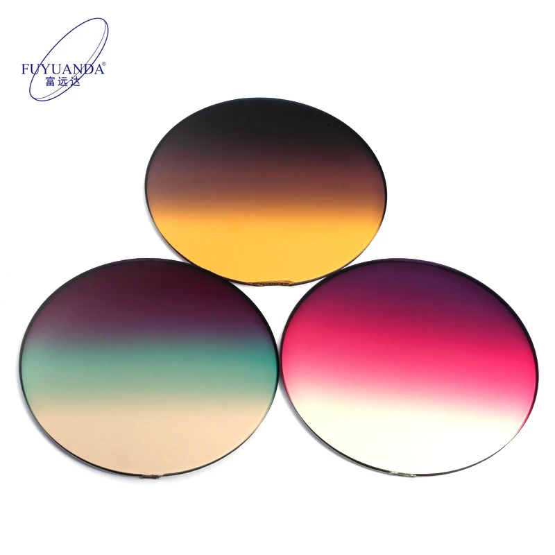 Wholesale Triple Colors Gradient Tinted Lenses - Rainbow