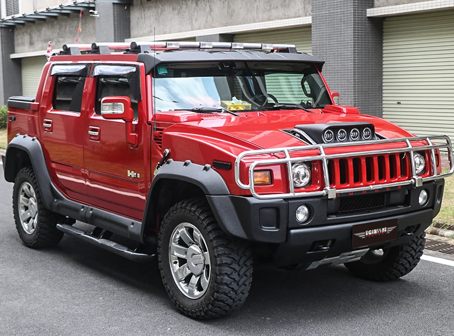 Hummer H2 Spoiler Wing Accessories - Visor on Roof Body Kit for 2002 ...