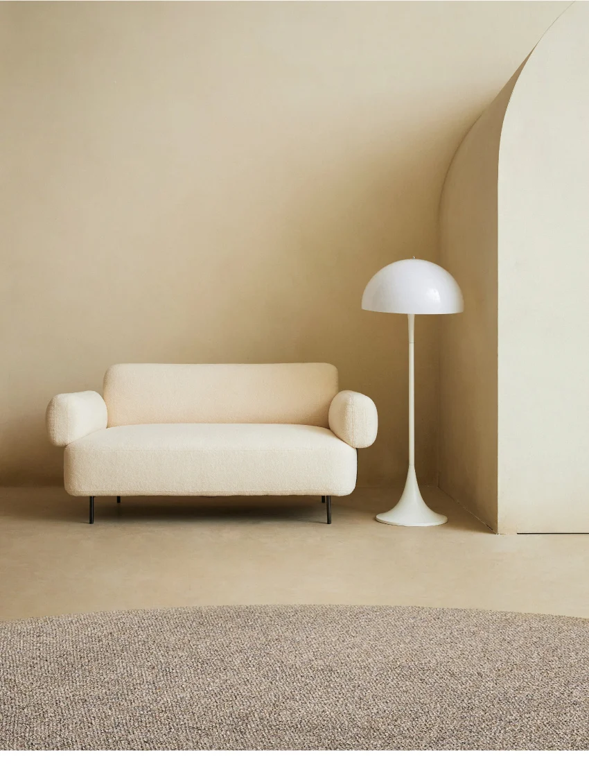 Modern 2 Seat 3 Seat Sample Art Design Fabric Sofa Small Spaces Living ...