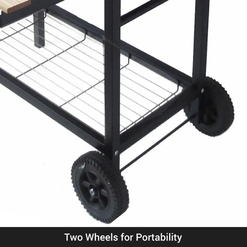 Factory Price Heavy Duty Cylinder Barrel Barbecue Trolley Folding Wood ...