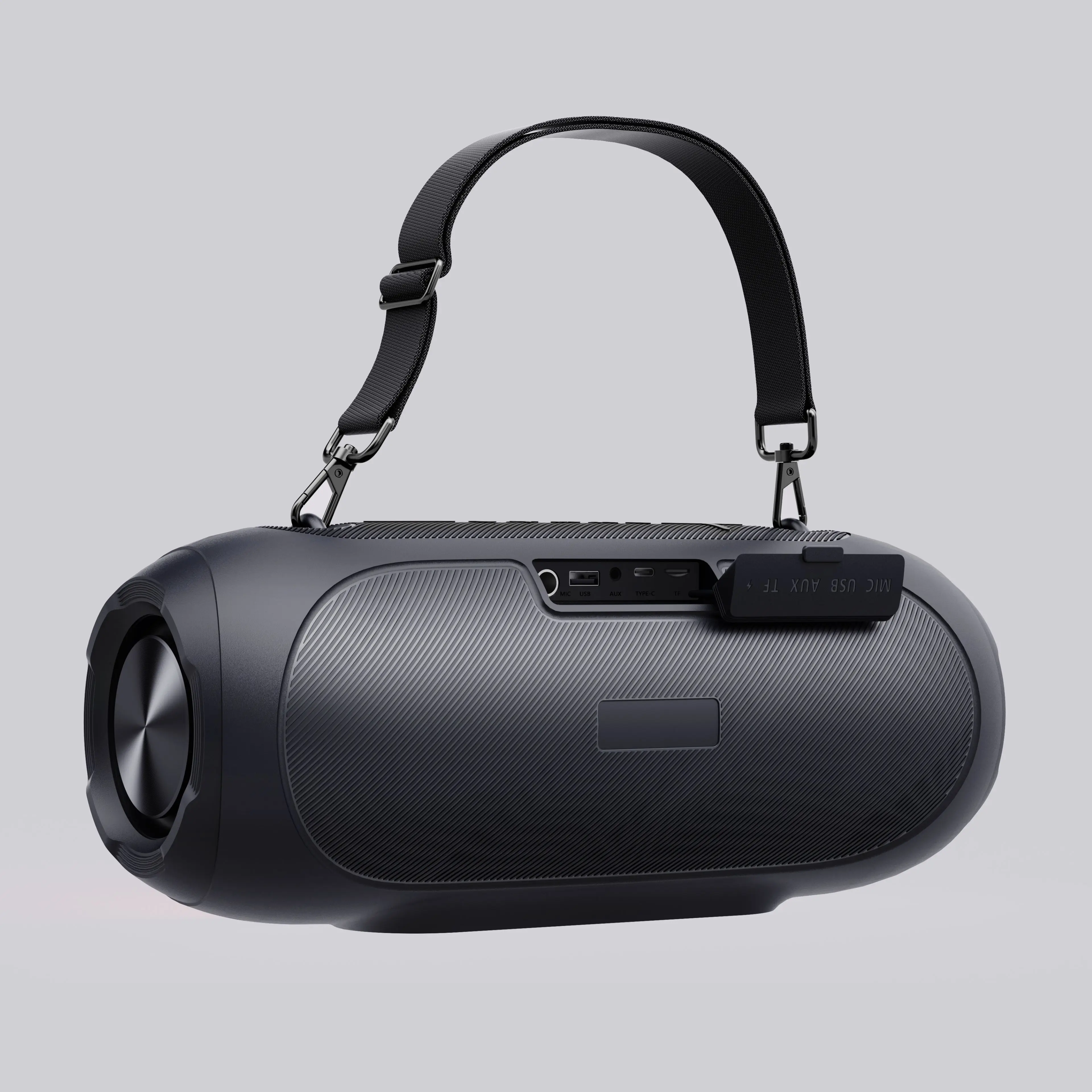 Outdoor Wireless Portable Woofer Waterproof Hifi Speaker Fm Radio Aux Blue Tooth Led Light ...