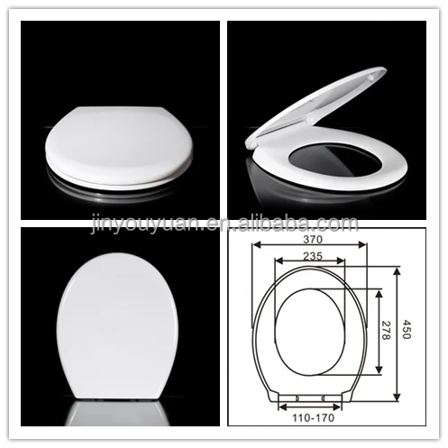 Good Home UF Duroplast Bathroom Round WC Lid Cover Modern