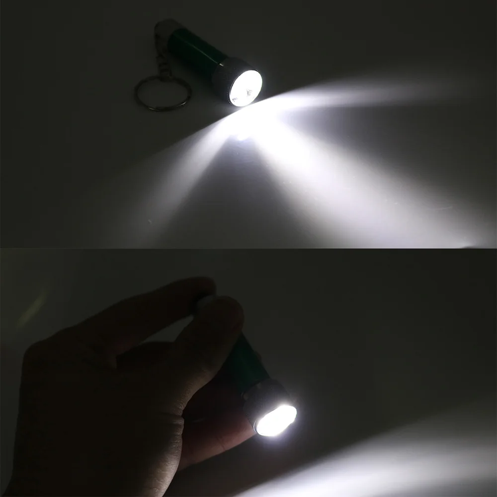 5 Bulbs LED Keychain Metal Mini Keychain Flashlight for Promotion Gift ...