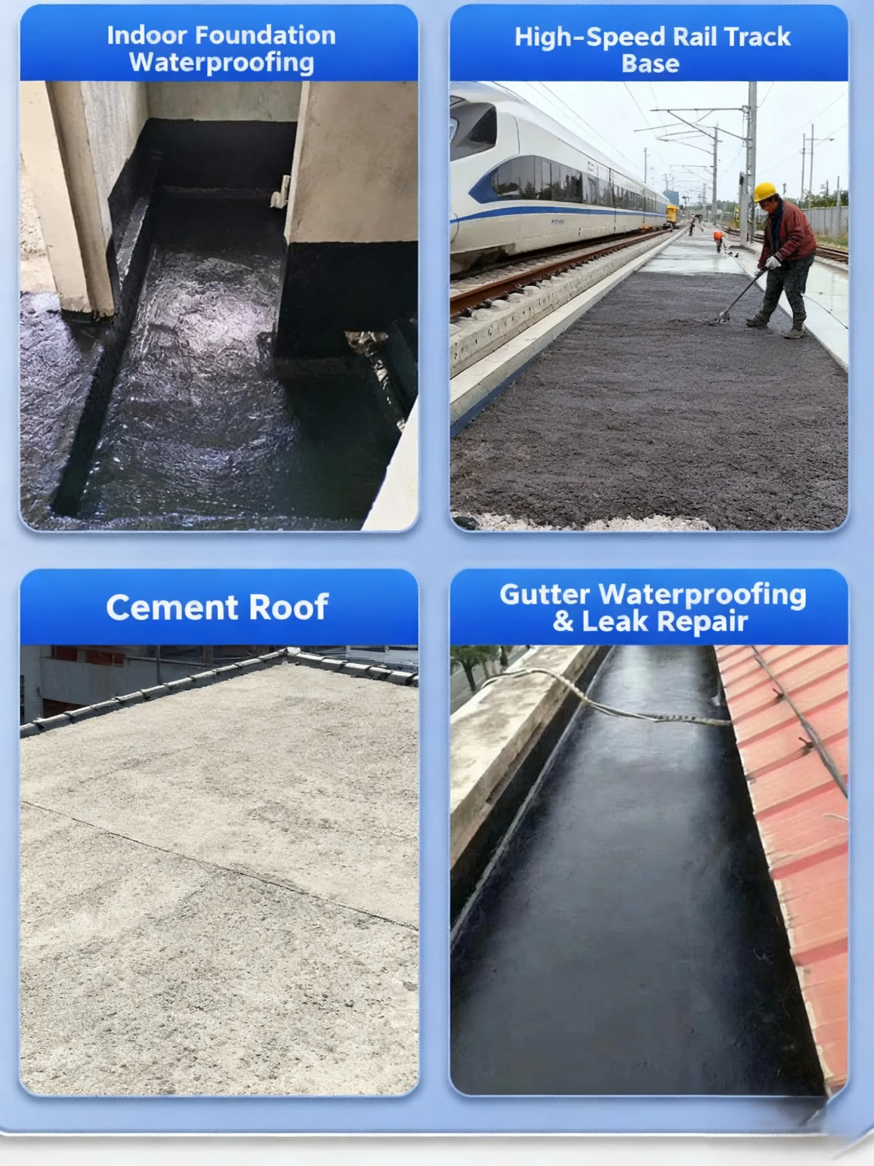 Elastomeric Roofing Coating Liquid Waterproofing Paint Adhesive Rubber ...