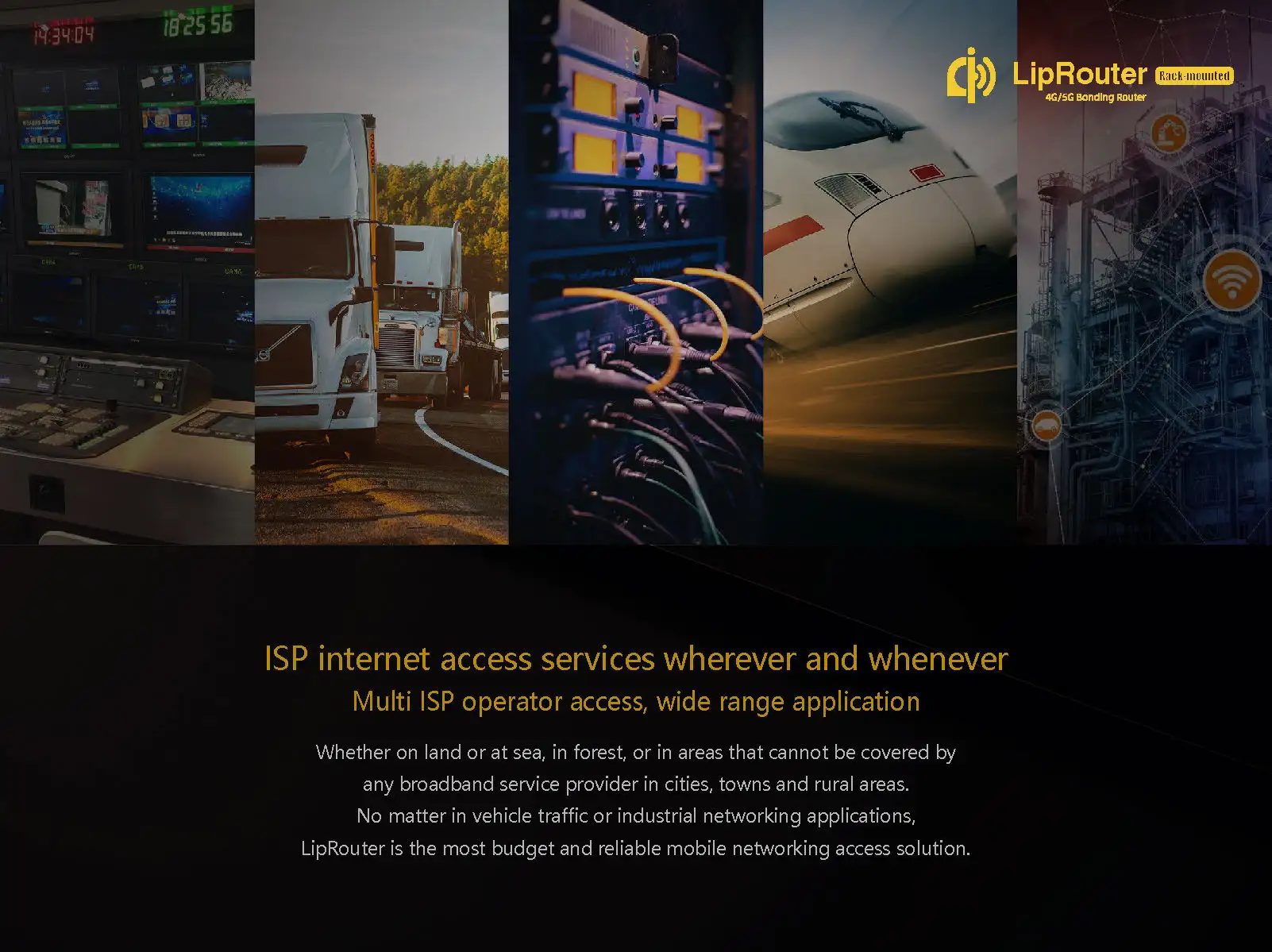 Outdoor Rack-Mounted Live Streaming Router with 4G/5G Bonding