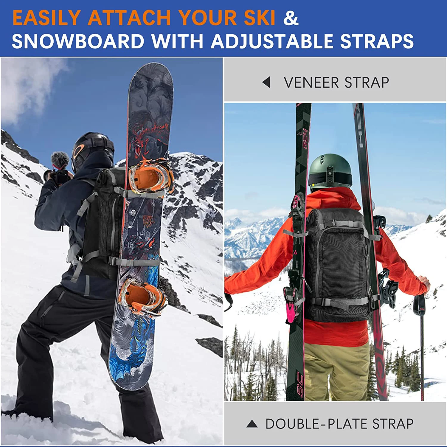 Waterproof 50l Large Capacity Snowboard Boot Bag For Skiing And ...