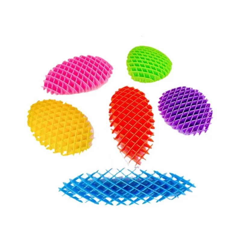 Cute Popping Worm Squeeze Toys Novelty Geometric Finger Slug Kinetic ...
