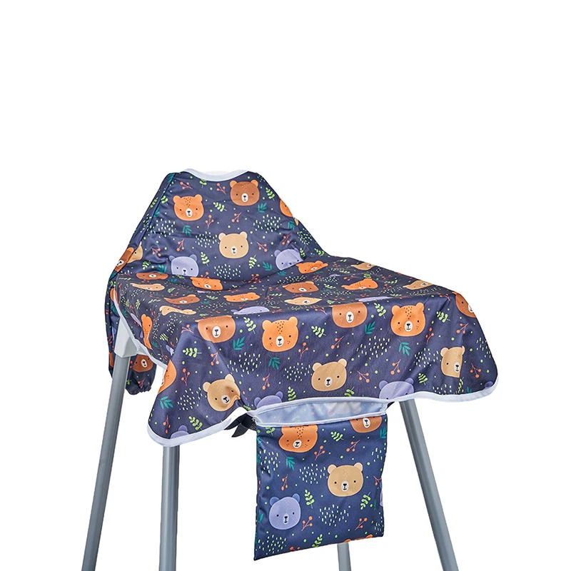 High Chair Bib Covers For Baby Attaches To Highchair Waterproof Baby ...
