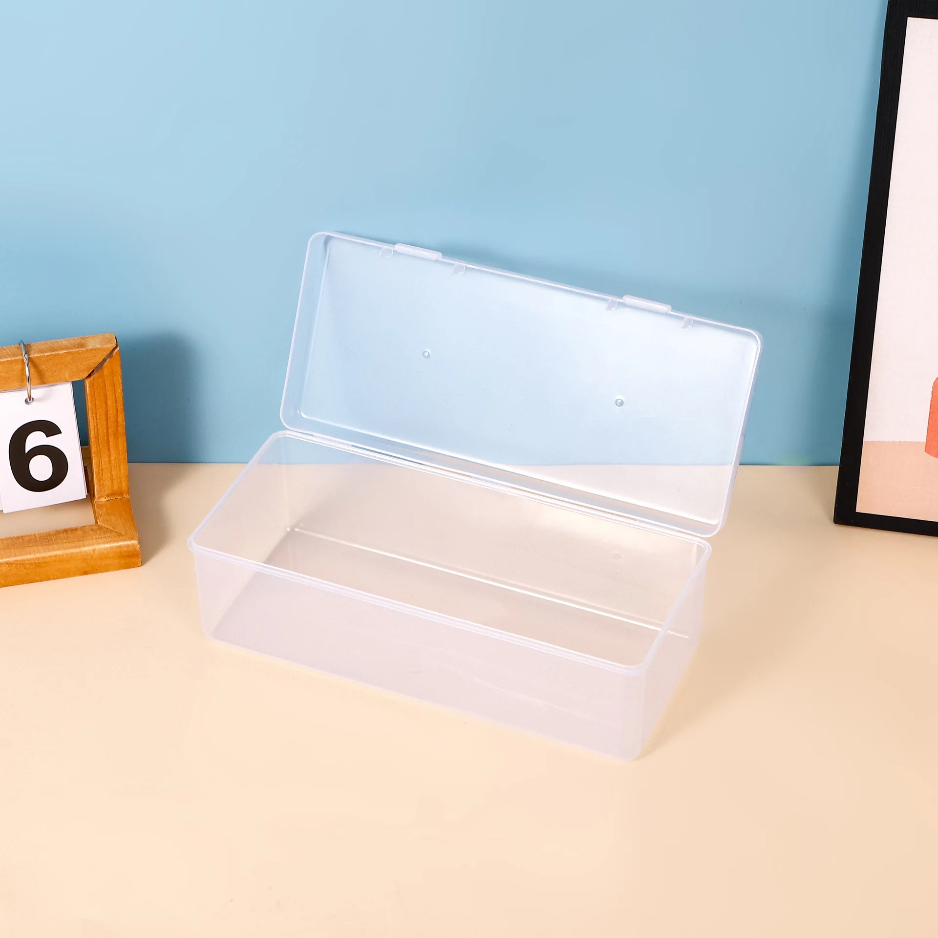 Rectangular Empty Mini Clear Plastic Organizer Storage Box Containers ...