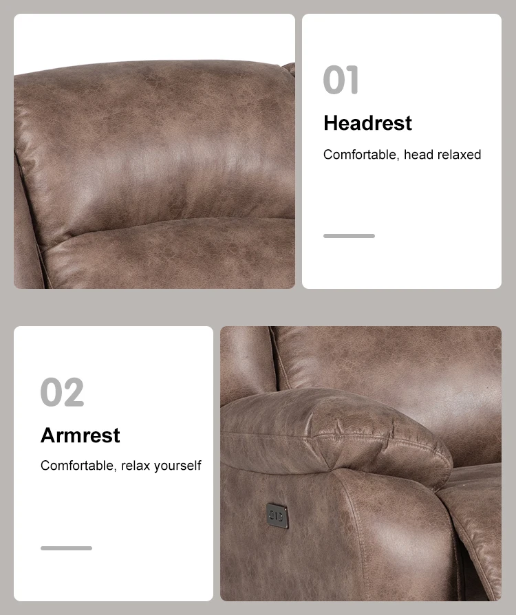Manwah Cheers Hot Selling Electric Fabric 3 2 1 Seat Recliner Sofa Set ...