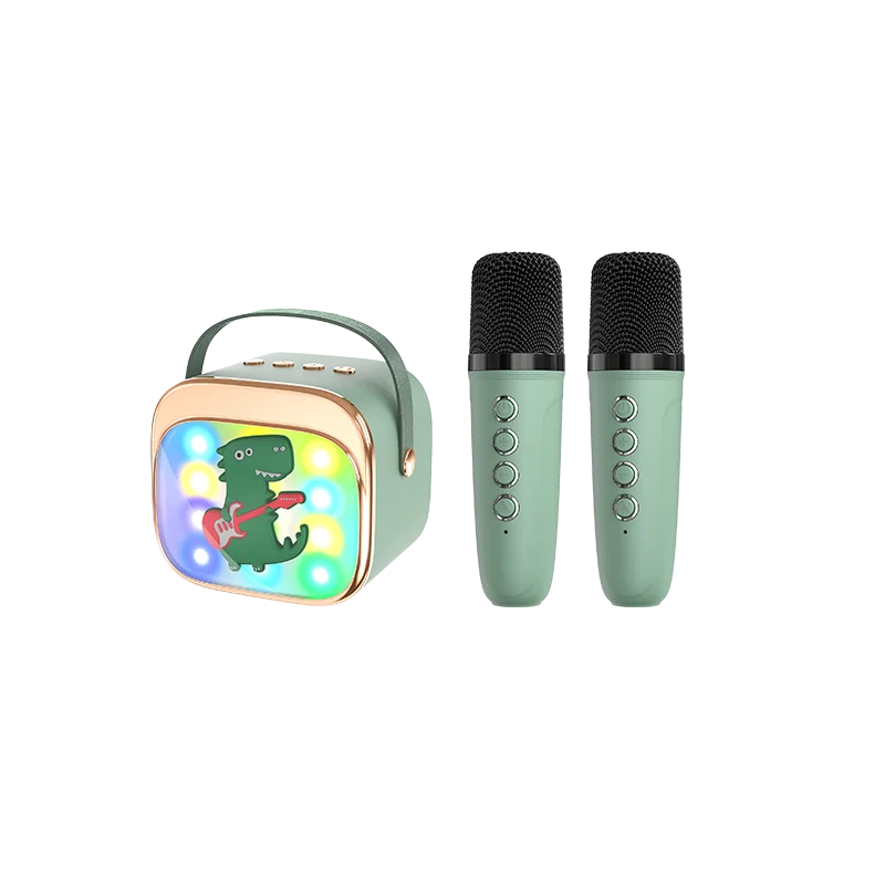 Colorful Portable Wireless Microphones Speaker Bluetooth Karaoke Set ...