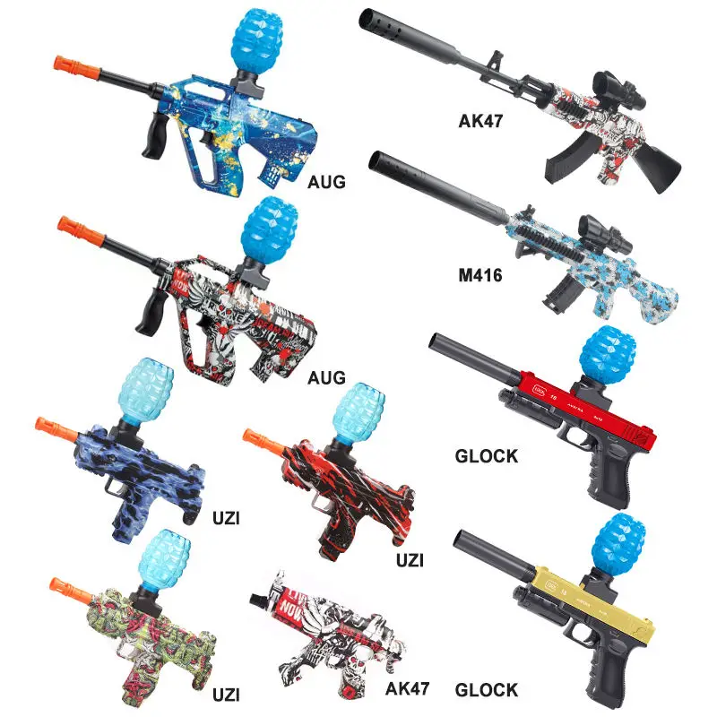 Kids Cheap Realistic Soft Bullet Sniper Gun Toy Ak47 Water Jelly Bullet ...