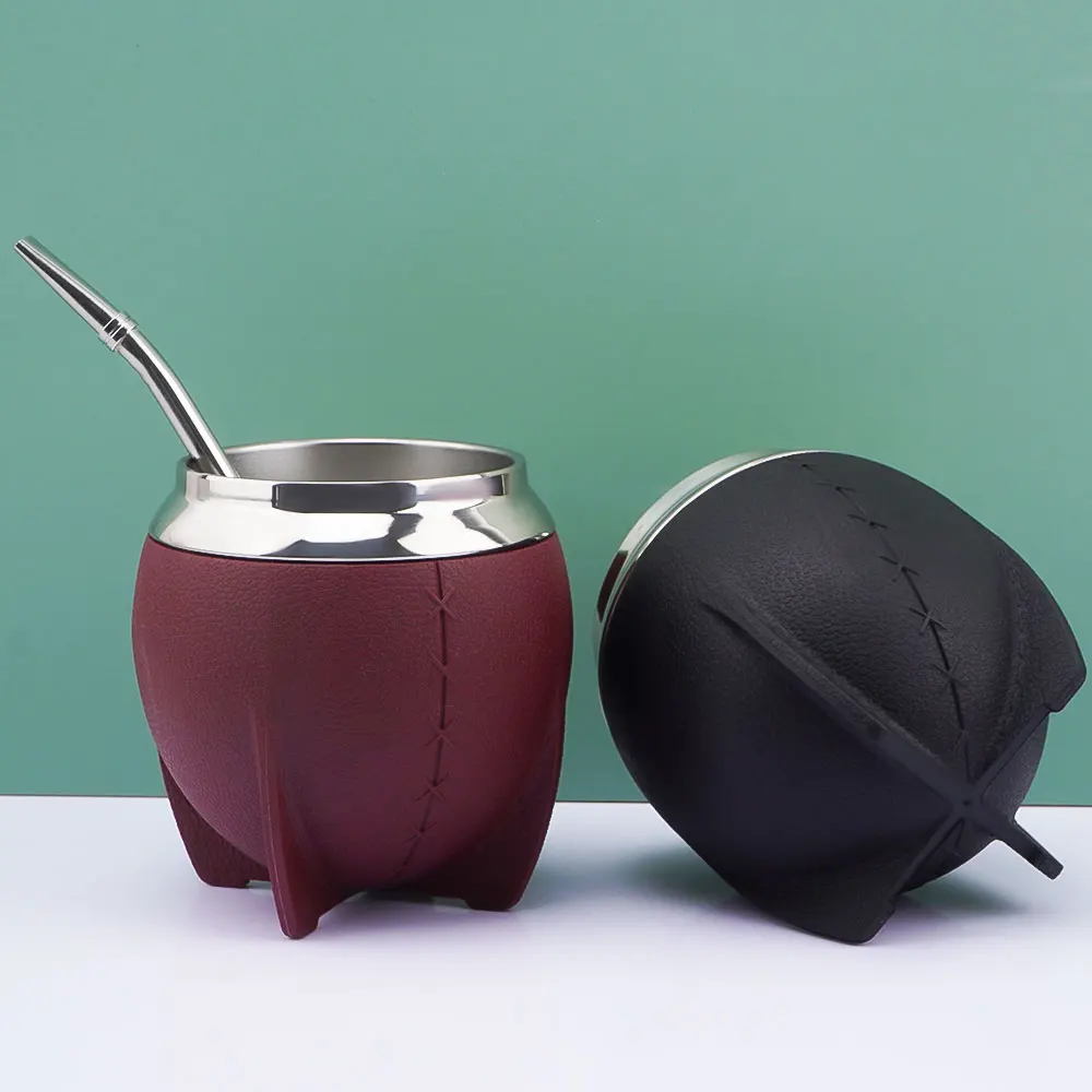 Handmade In Uruguay Premium Yerba Mate Set Round Metal Mate Cup With ...