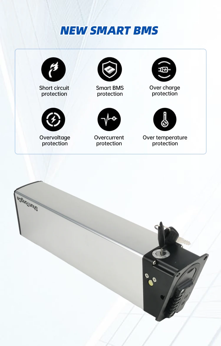 Folding Ebike Battery Pack 48V 52v 17.5AH Electric Bike Lithium Ion ...