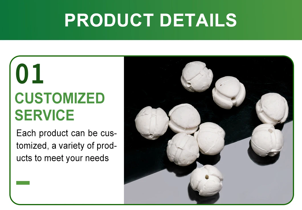 Industrial Catalyst Carrier Hollow Perforated Porous Alumina Ceramic ...