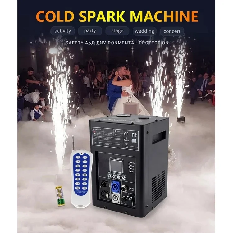Sparkler Cold Flame Fireworks Fountain Machine Spark Machine for Party ...