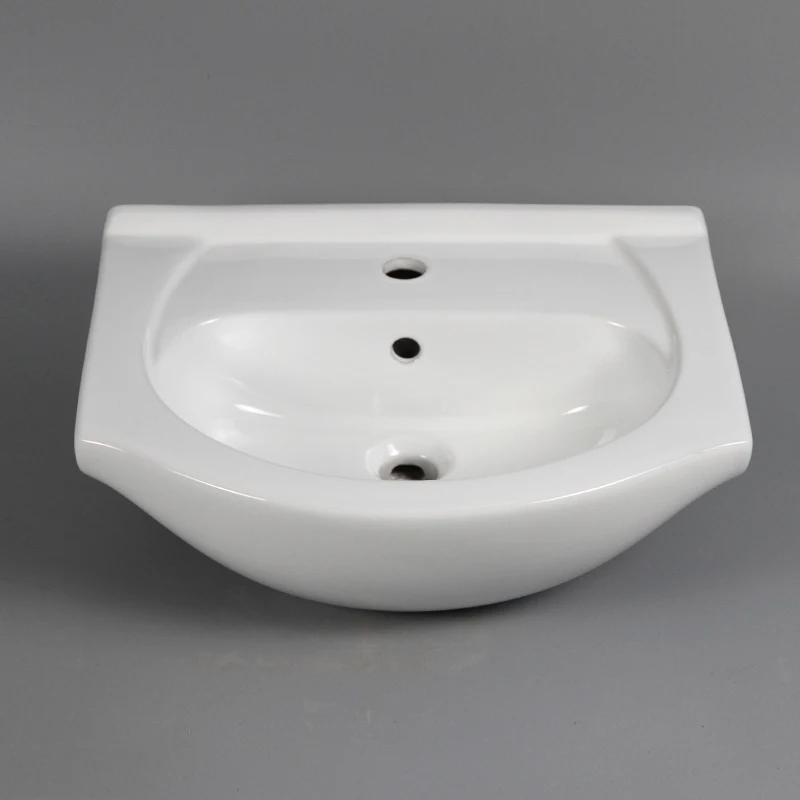 Modern Ceramic Small Bathroom Sink Vanity Hand Wash Basin Cabinet