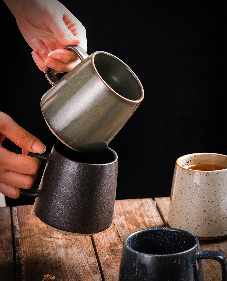 Japanese Creative Ceramic Water Cups,Office Coffee Cups,Rough Ceramic ...