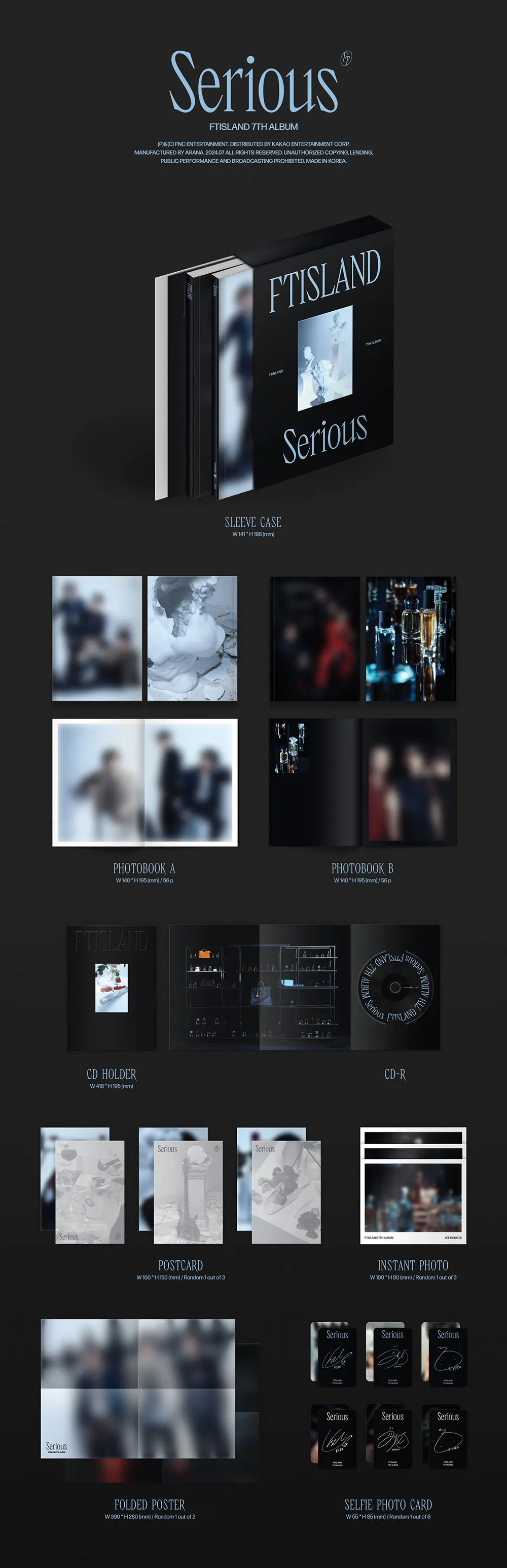 FT Island 7th Album Serious KPOP Idol CD Premium Edition Hot Selling ...