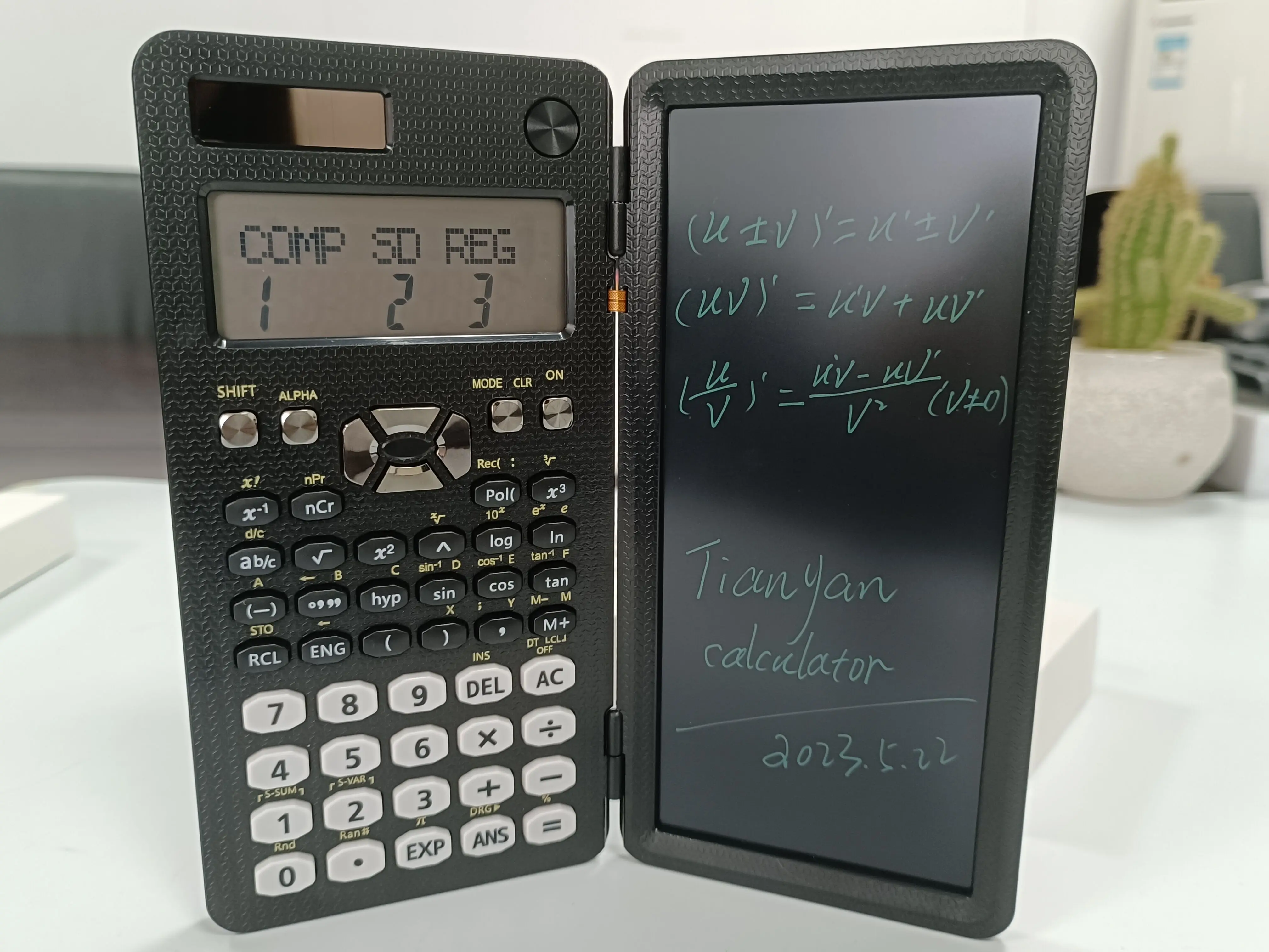 2 Line Display Scientific Calculator Solar And Battery Power Calculator ...