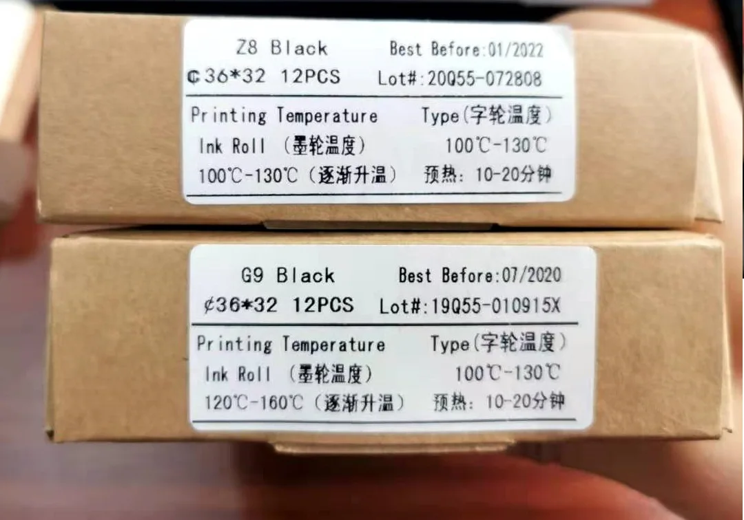 Medium High Temperature Hot Ink Roll For Ink Roll Coder - Buy Hot Ink ...