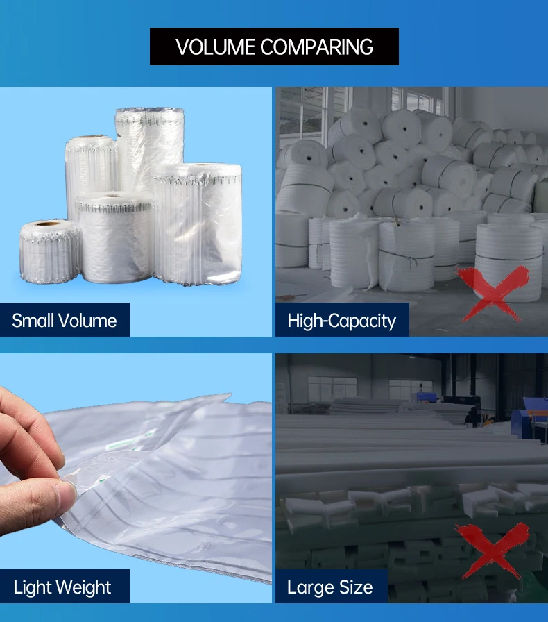 Pillow Bags Packaging Plastic Inflatable Air Cushion Machine Buffering ...