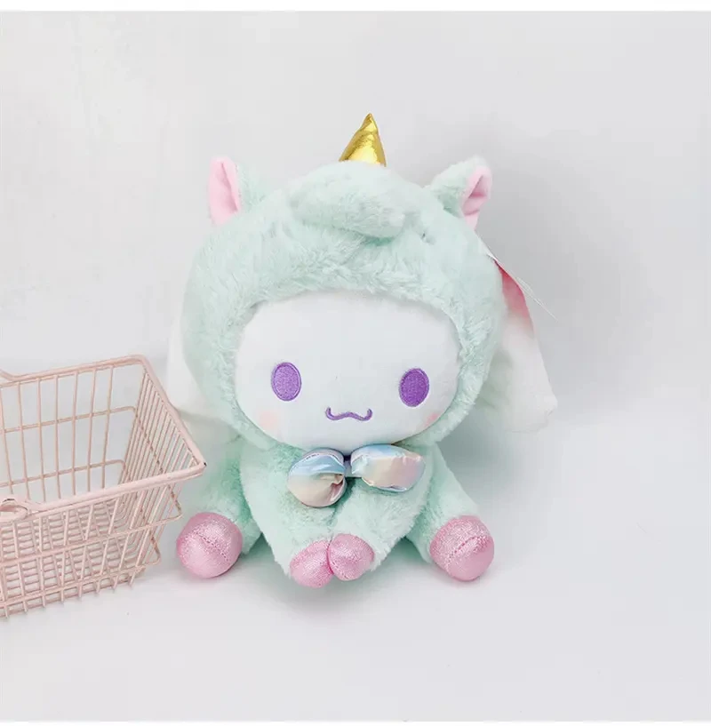 Cartoon Kuromi Melody Cinnamoroll Plush Toy Keychain Animals Cute Plushie Pendant Doll Girls ...