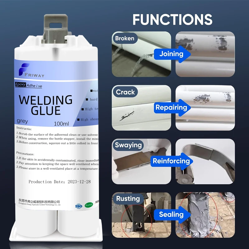 100ml Strong Ab Epoxy Adhesive Resin Waterproof Sealant Metal Glue ...