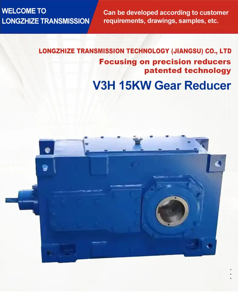 V3h Series Parallel Shaft Gearbox Single Reduction Extruder Gearbox ...