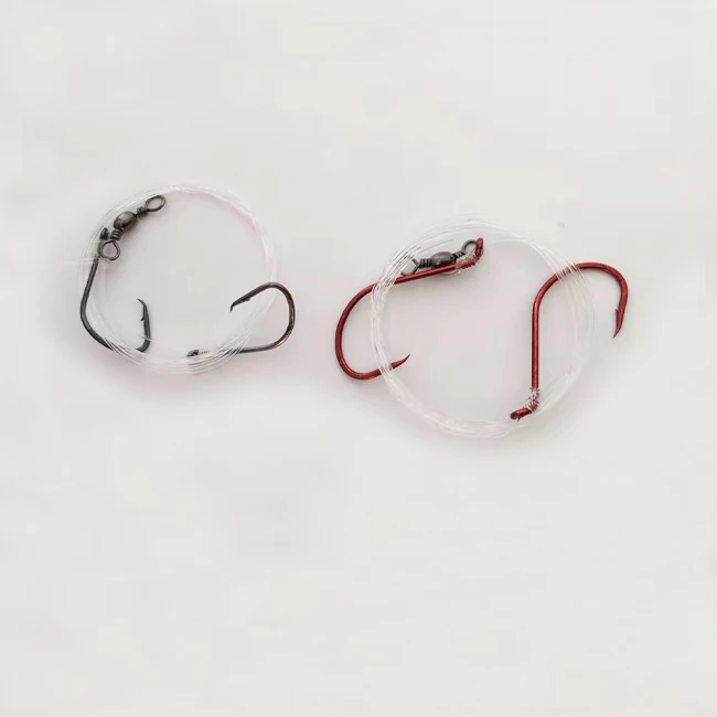 OEM Red Fishing Hook Sea Fishing Snelled Rig Twin Suicide| Alibaba.com