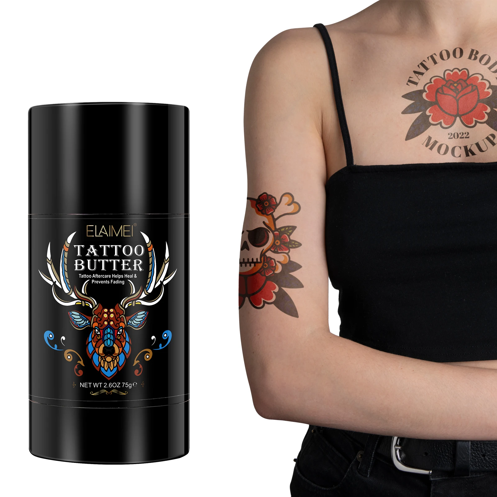 Elaimei Private Label Body Art Care Brightens Heals Fresh Tattoo