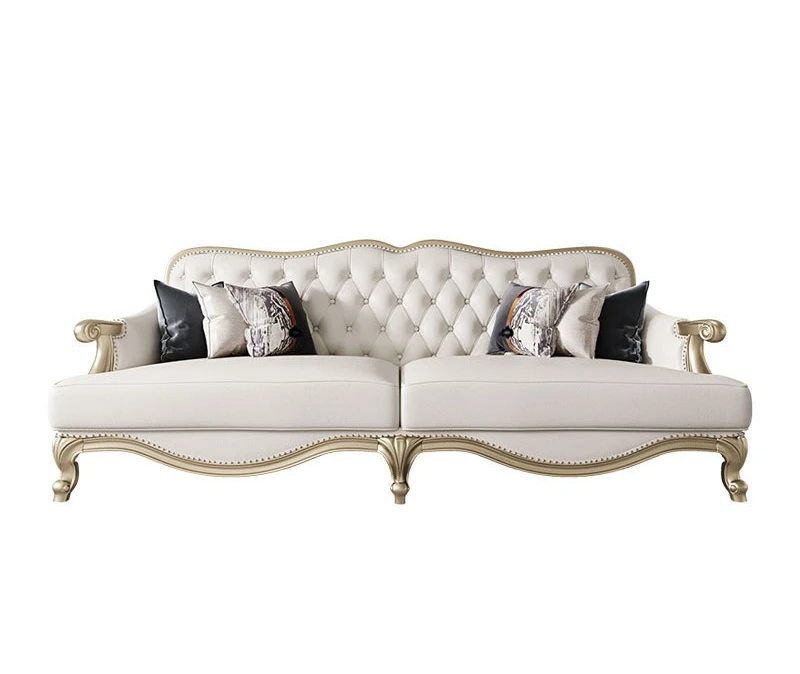 Modern European Style Sofa - Solid Wood Couch for Living Room