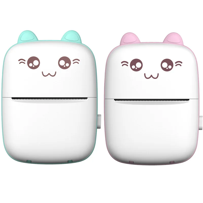 Mini Portable Thermal Pocket Mobile Printer Stickers Label Photo ...