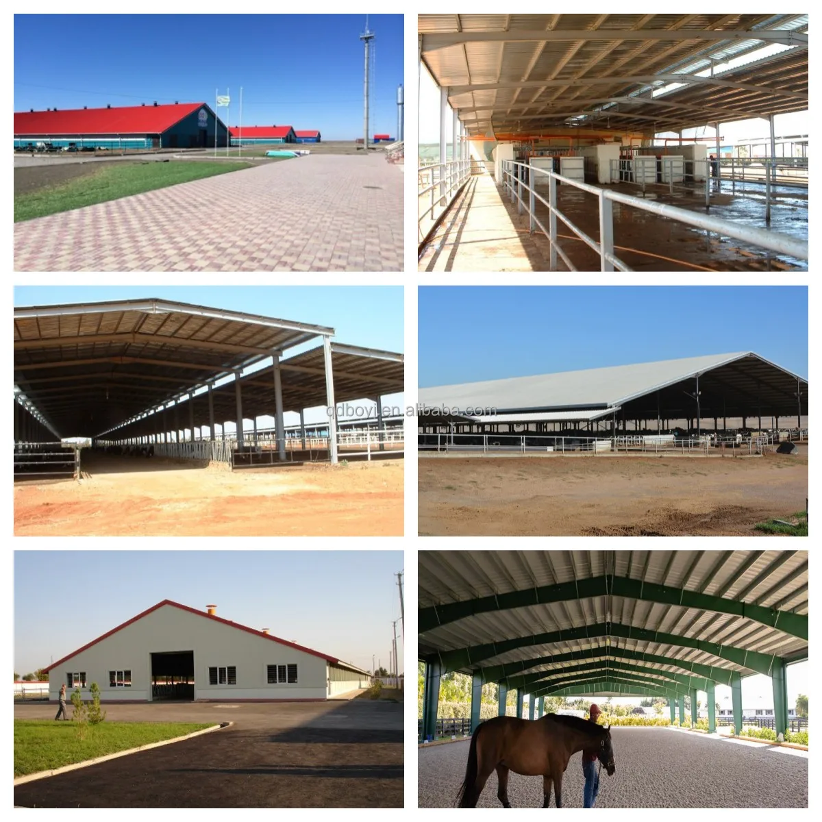 Cattle House Prefabricated Breeding Barns Steel Structure House Poultry ...
