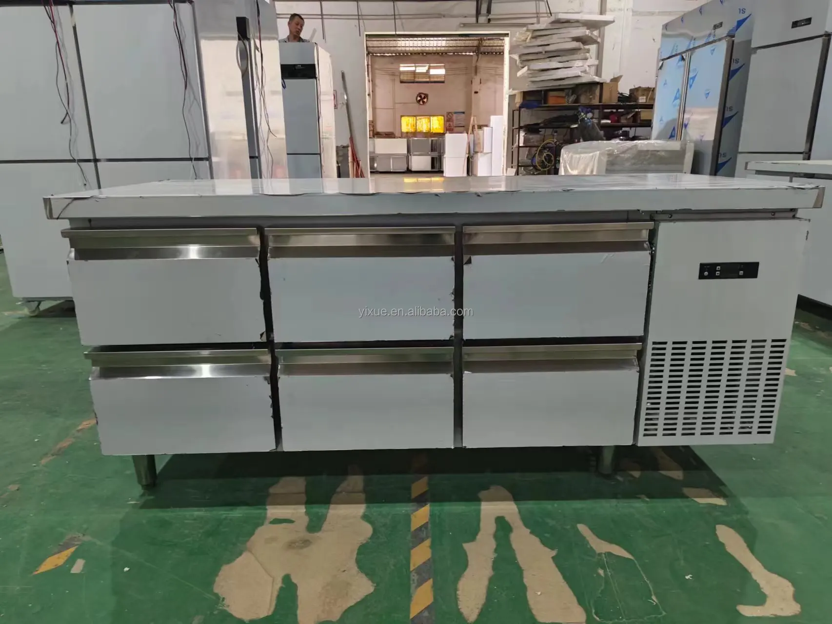 9 Drawers Undercounter Chiller Commercial Kitchen Equipment 1800mm ...